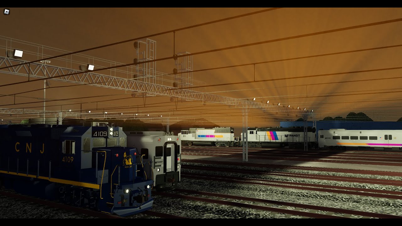 Trains All Day on the NJT NJCL Simulator with GP40s, ALP46s, ALP45s ...
