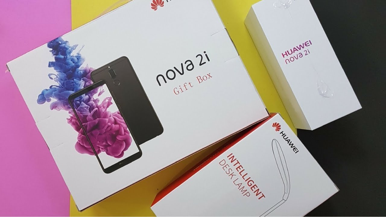 Unboxing Huawei Nova 2i + Gift Box - 4 Juta Dapet 4 Kamera? - YouTube