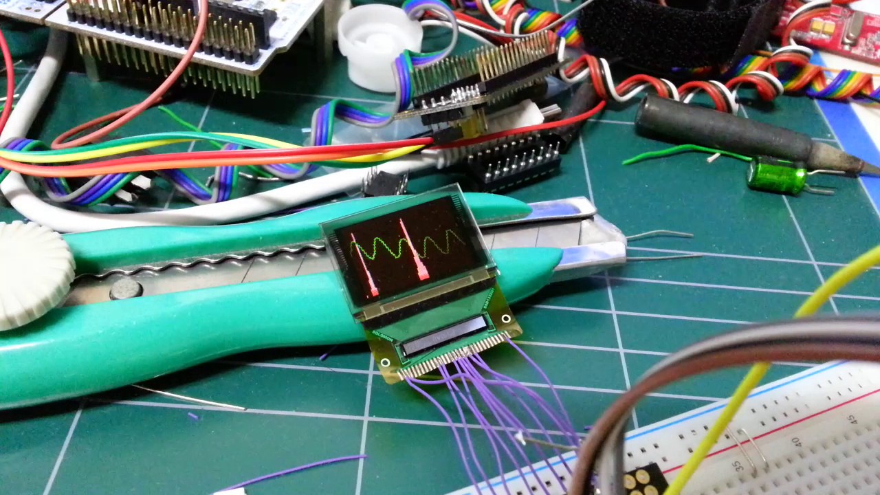 STM32F4 + SSD1332 Spectrum Analyzer - YouTube