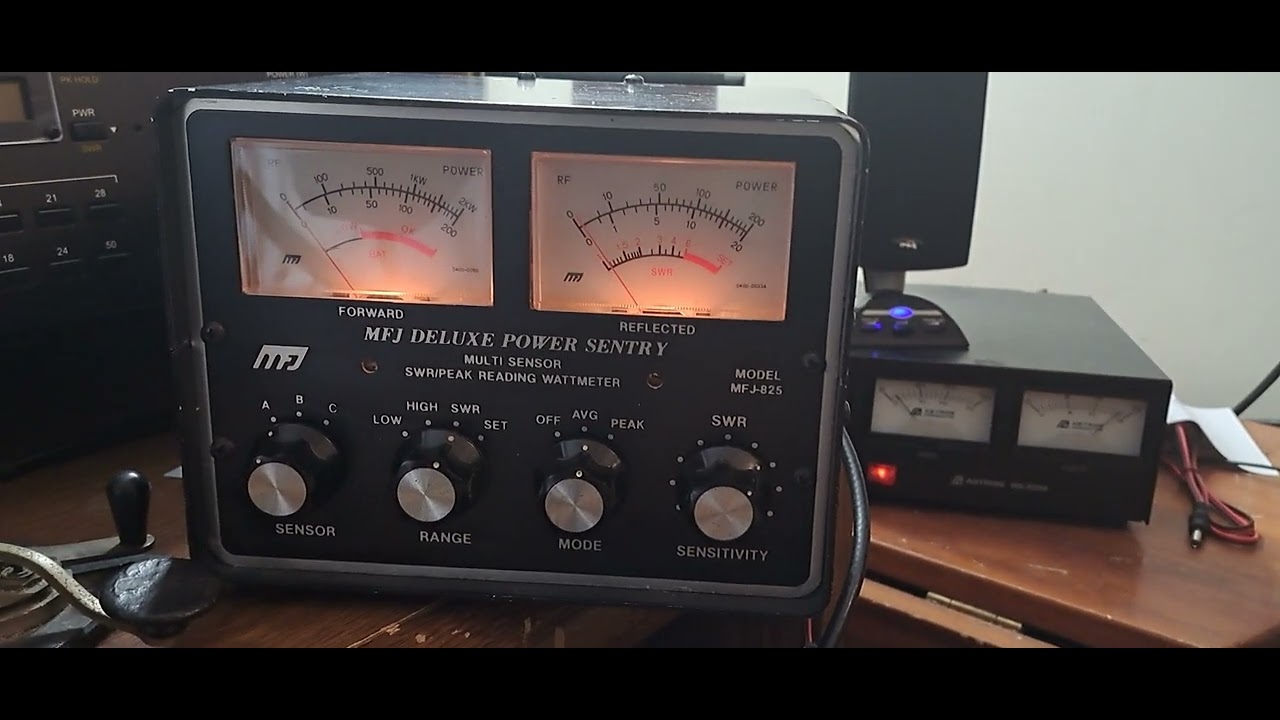 Demonstration of the MFJ-825 Deluxe Power Sentry - YouTube