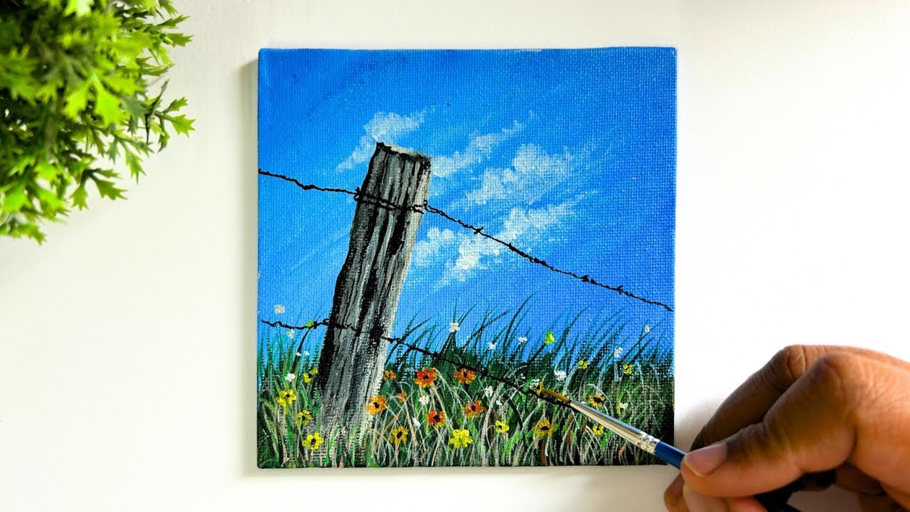 Acrylic Painting for Beginners | Step by Step Tutorial | Canvas ...