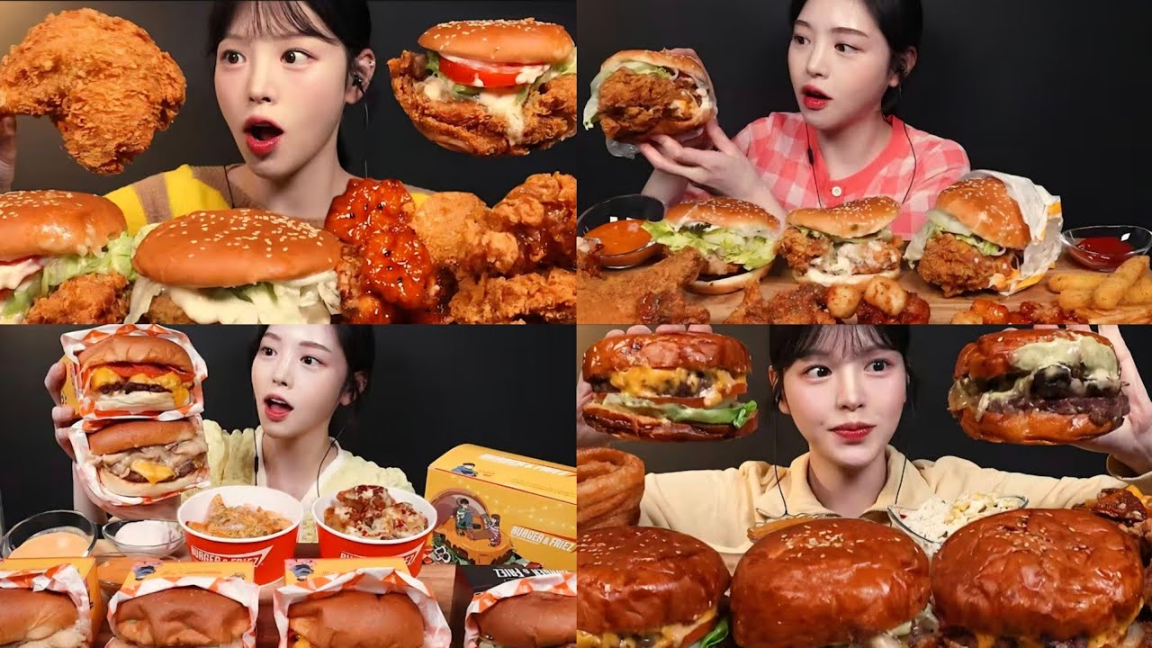 ASMR MUKBANG || BOKI VS BURGER 🍔 😋 2X - YouTube