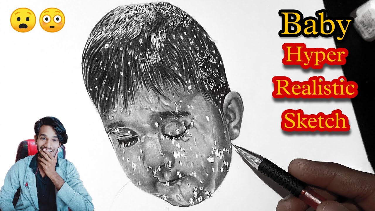 Baby Hyper Realistic Sketch / How To Draw / Ep -1 - YouTube