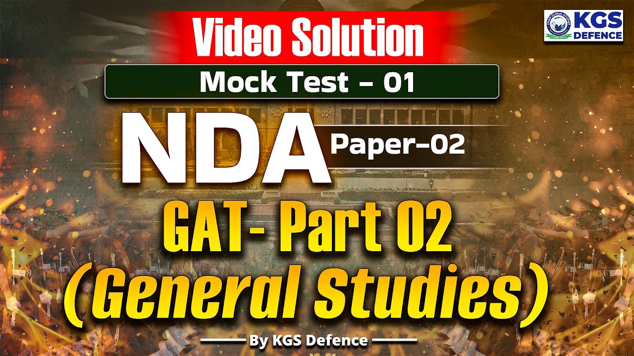 NDA Paper 2 Mock Test 01 Video Solution | NDA English Important ...