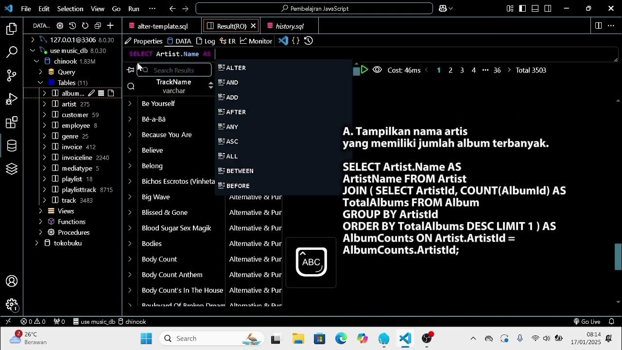 PENILAIAN UAS BASIS DATA TEKNIK INFORMATIKA - YouTube