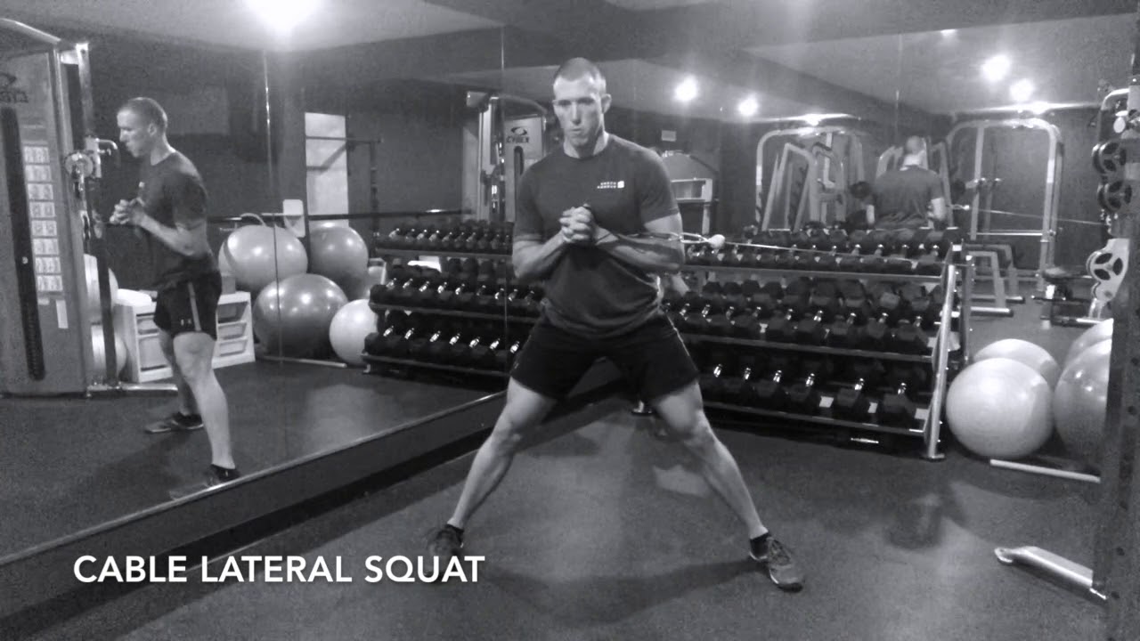 Cable Lateral Squat - Upside Strength Exercise Library - YouTube