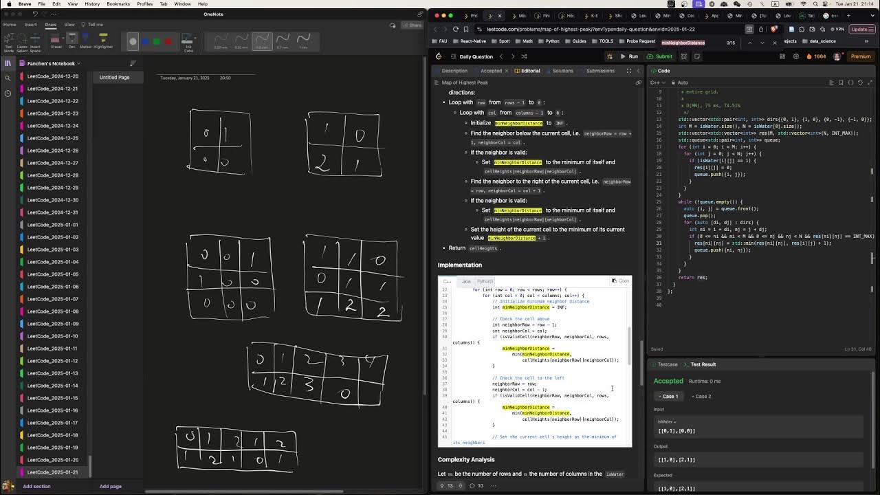 2025-01-22 LeetCode 1765 - YouTube
