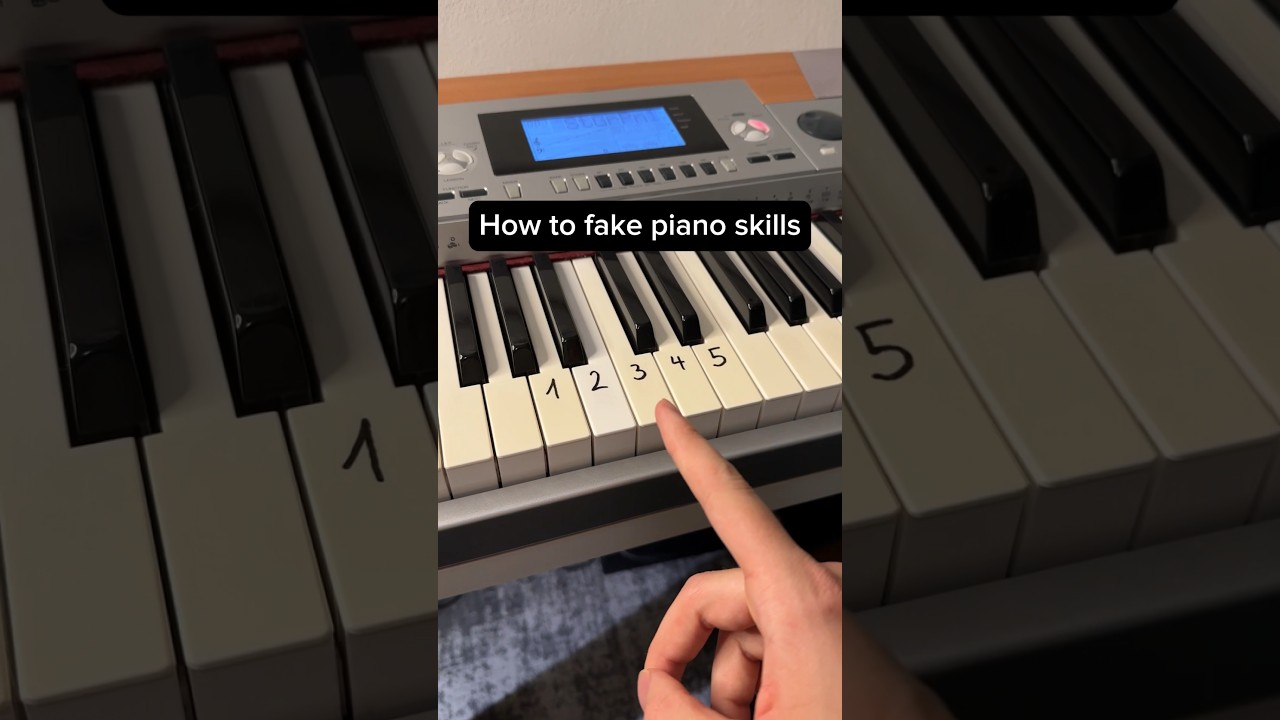 How to fake piano skills 🤫 save this one for later! #piano #tutorial #pianolessons - YouTube