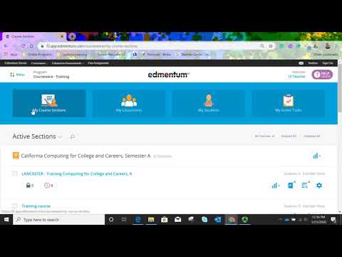 Teacher- Accessing Courses (Edmentum) - YouTube