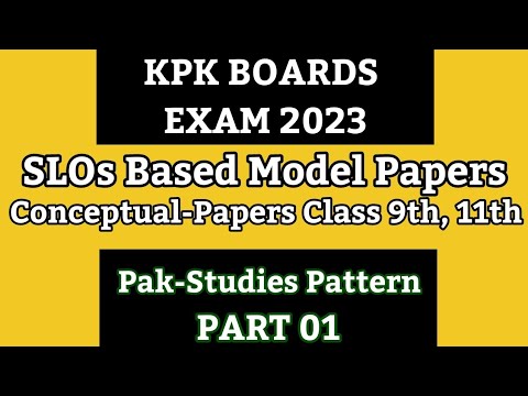 KPK Boards Conceptual Paper Pattern and Questions [SLOs Based New ...