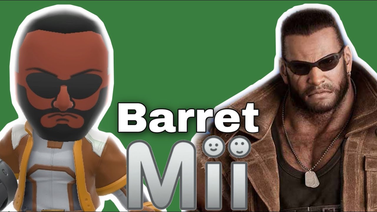 How To Make A Barret Mii - YouTube