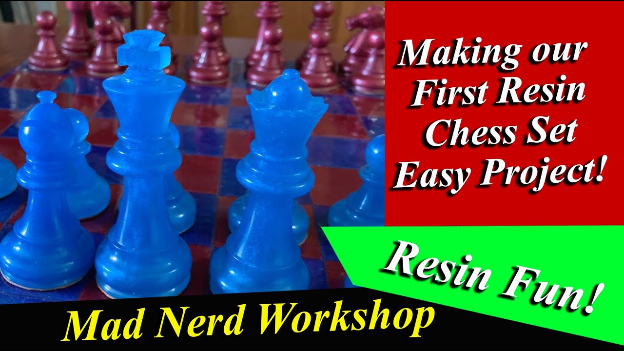 Making a Resin Chess Set and board - YouTube