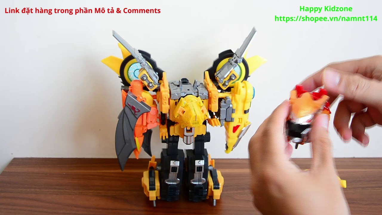 Battle Strike Team: Giant Saver (DX của Auldey) - mở hộp và lắp ráp ...