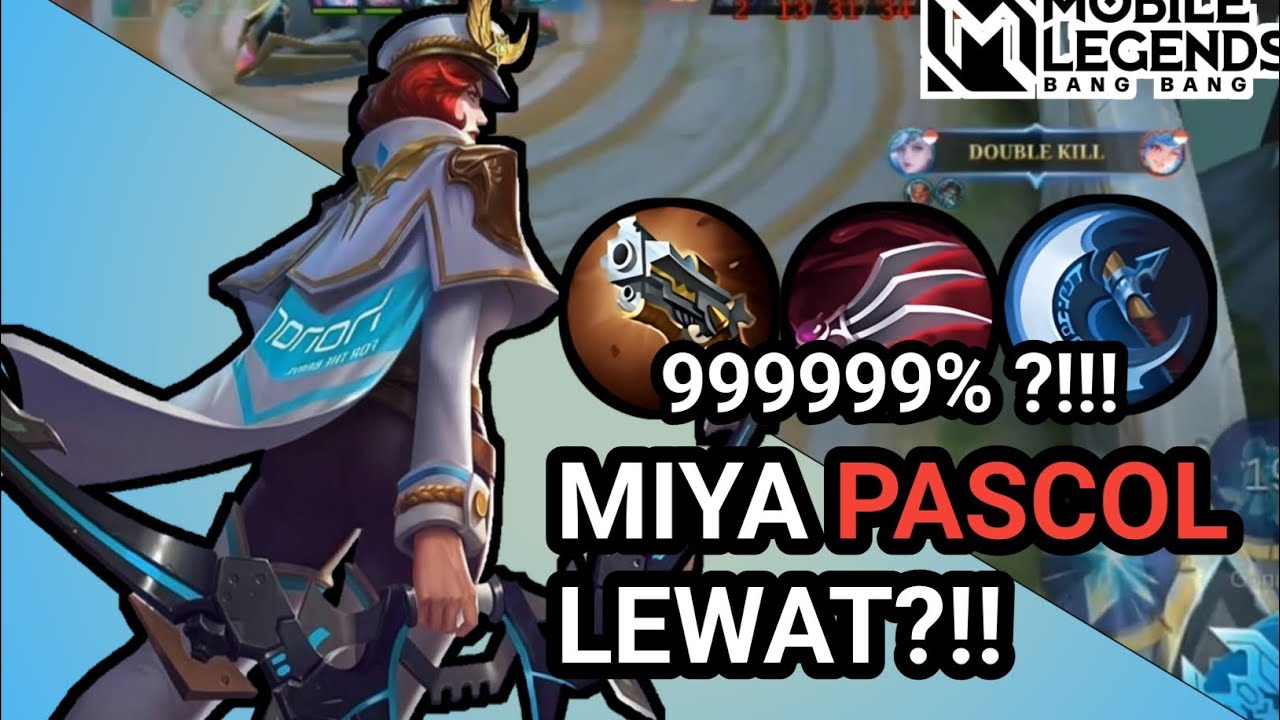 MOBILE LEGENDS MIYA PASCOL LEWAT?! 1 DETIK LANGSUNG MATI_MOBILE LEGENDS ...