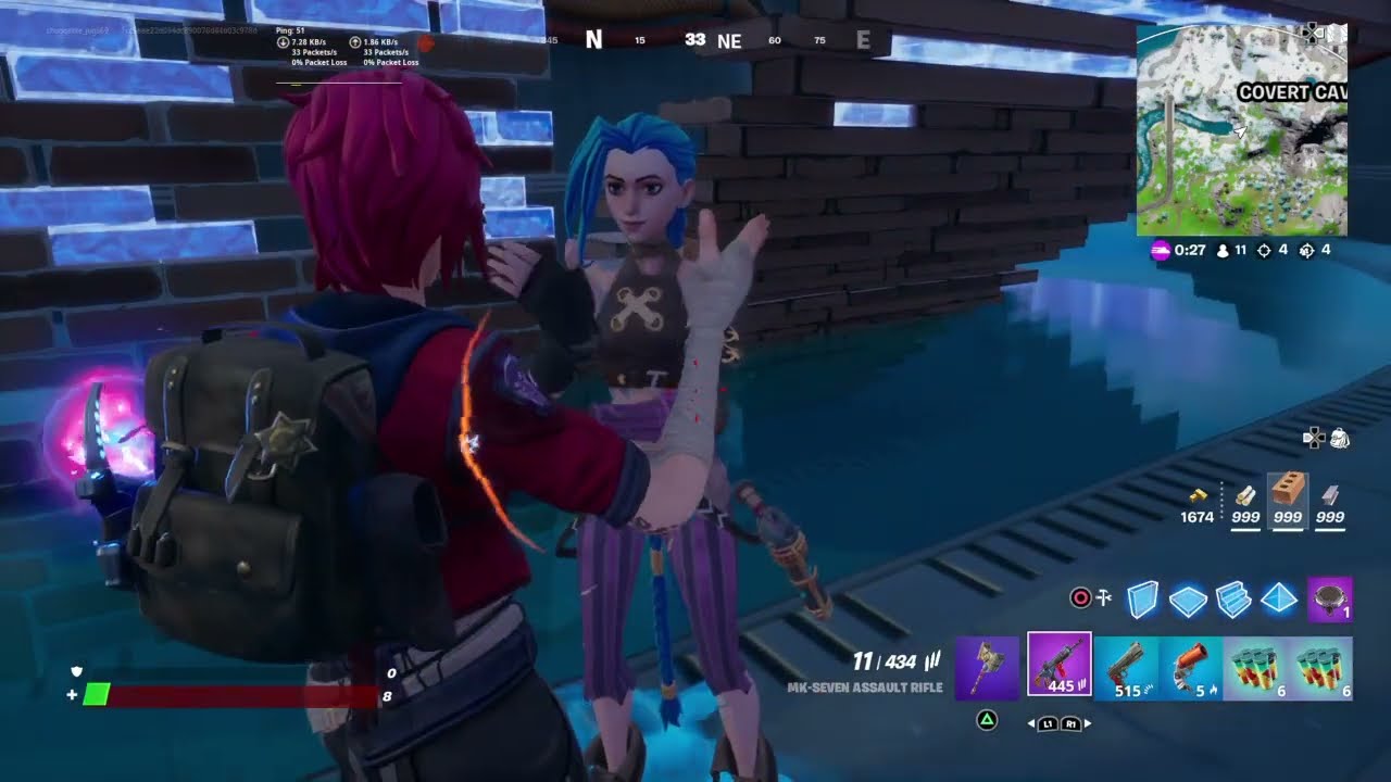 Jinx Meets Vi In Fortnite Canon Youtube