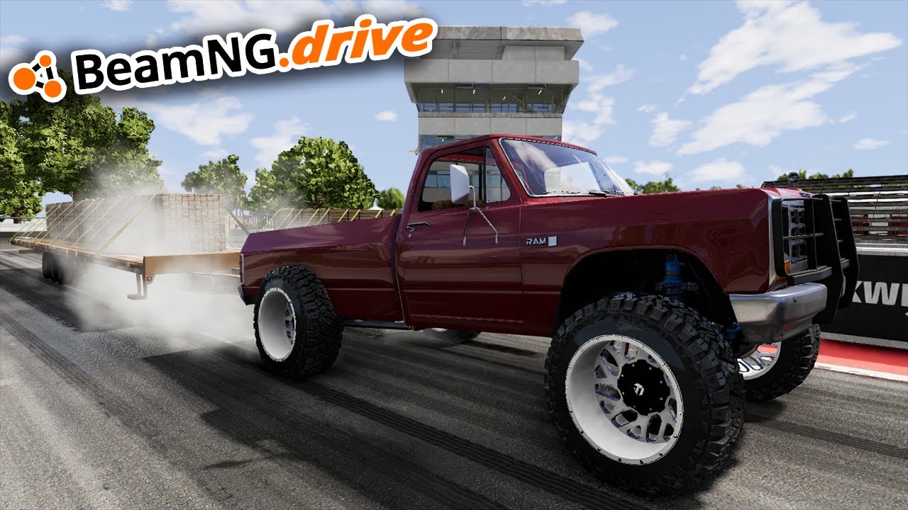 BeamNG.drive MP - FRAME TWISTING 1500HP 1ST GEN RAM AT TRUCK PULL DRAG ...