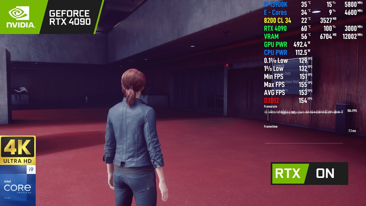 Control - 4K DLSS Ultra Settings Ray Tracing | RTX 4090 | 13900K DDR5 ...