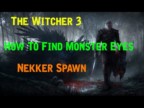 The Witcher 3 - How To Find Monster Eyes - Nekker Spawn - YouTube