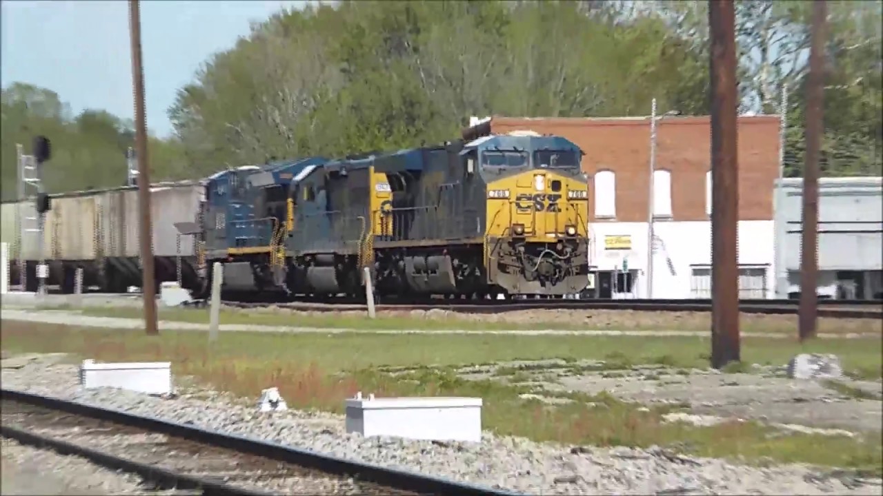 [ES44AH 768/SD40-2 8107/ET44AH 3391] CSX V610-08 going up the Wilmington Sub in HamBam - YouTube