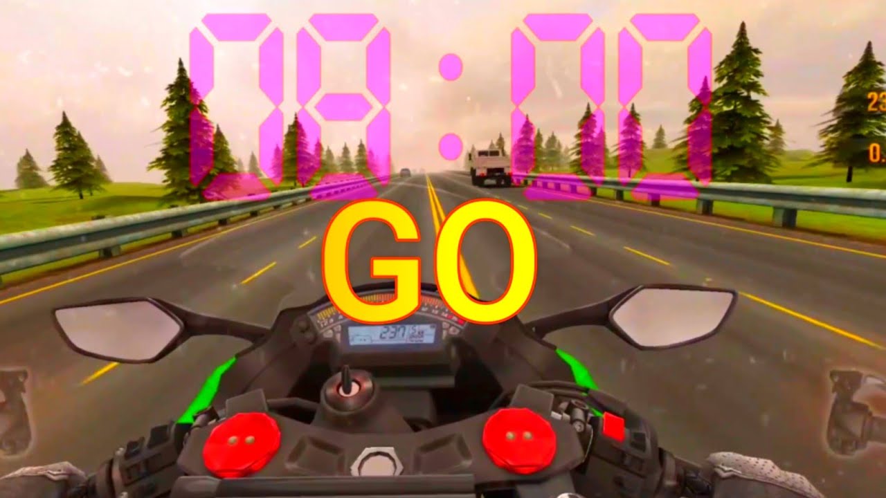 8 minutes Countdown Timer with Bike Riding | Traffic Rider - YouTube