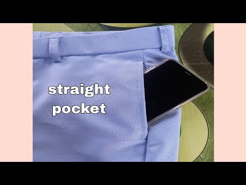 PANT FRONT POCKET | HOW TO SEW STRAIGHT POCKET | PAANO MANAHI NG ...