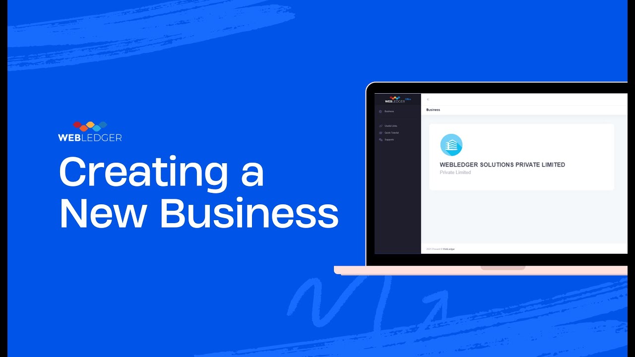 How to create business in webledger? | how does webledger dashboard ...