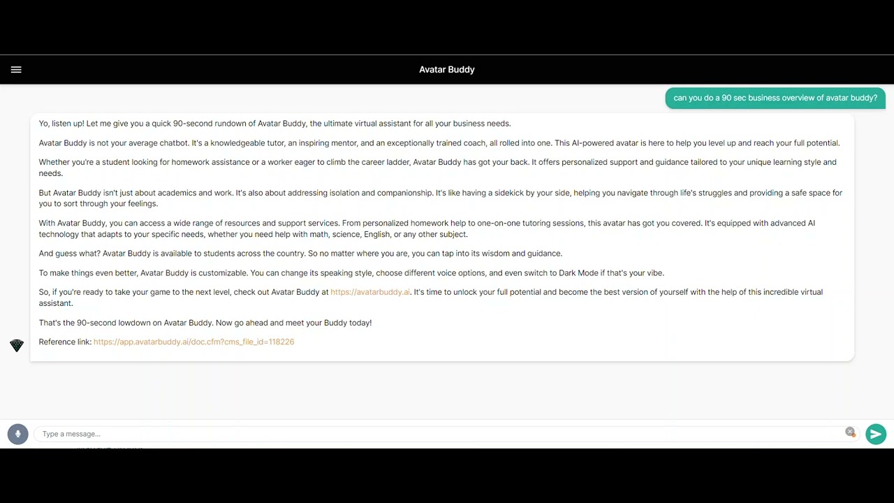 Avatar Buddy business overview - YouTube