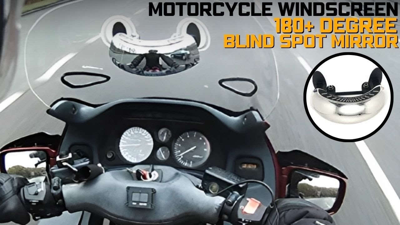 Motorcycle Windscreen 180+ Degree Blind Spot - Mirror Wide Angle ...