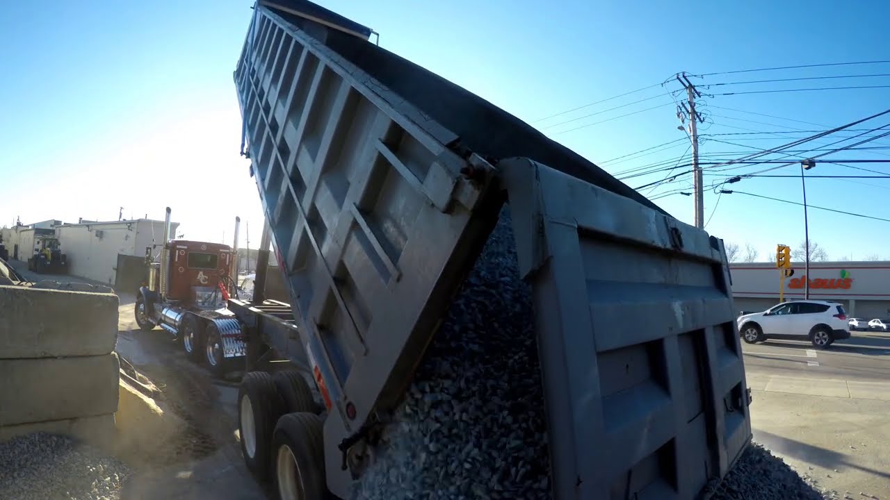 Loading & Hauling Aggregates - YouTube