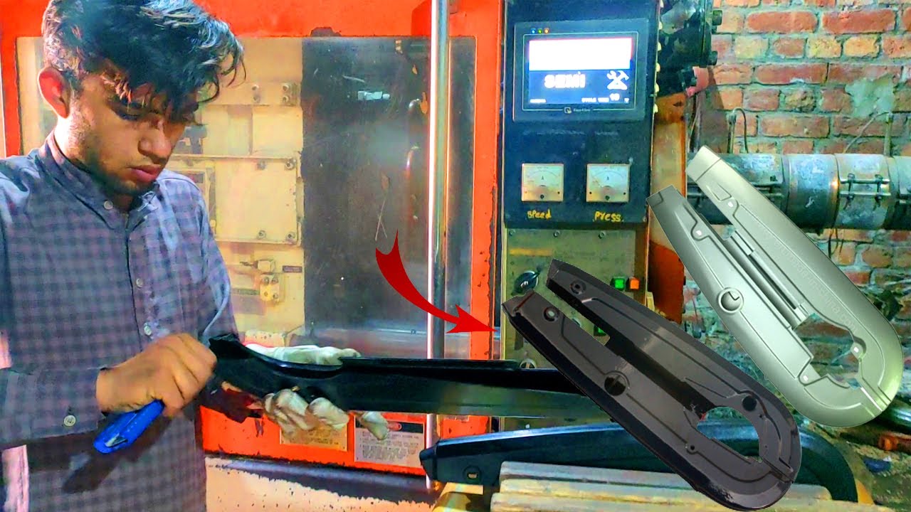 how Making Motorcycle Plastic chain cover injection molding machine ...