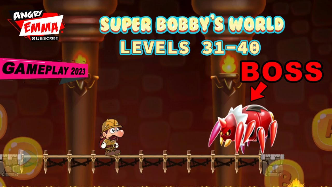 Super Bobby's World - Levels 31-40 + BOSS [2K 60fps] - YouTube