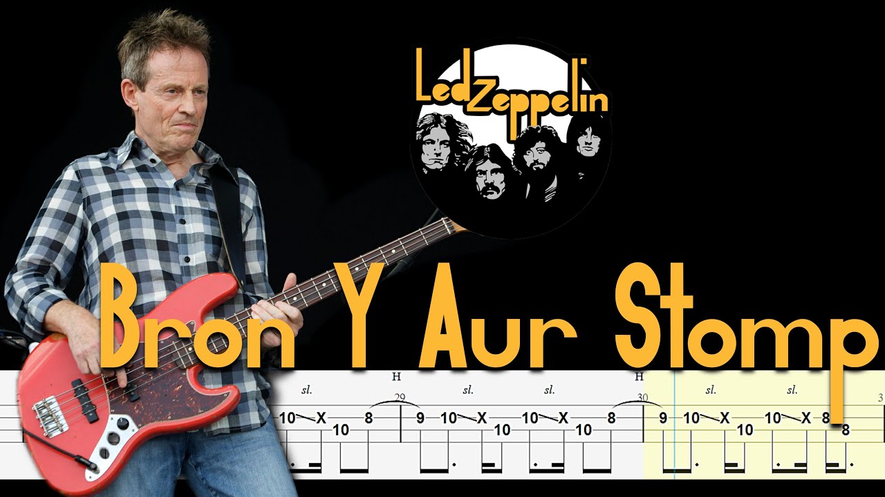 Led Zeppelin - Bron-Y-Aur Stomp (Bass Tabs & Tutorial) By John paul ...