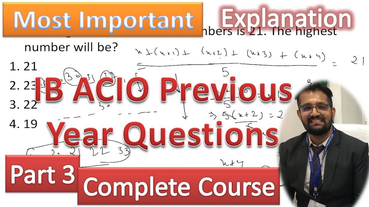 IB ACIO 2024 Previous Year Questions Part 3 | Most Important Complete ...