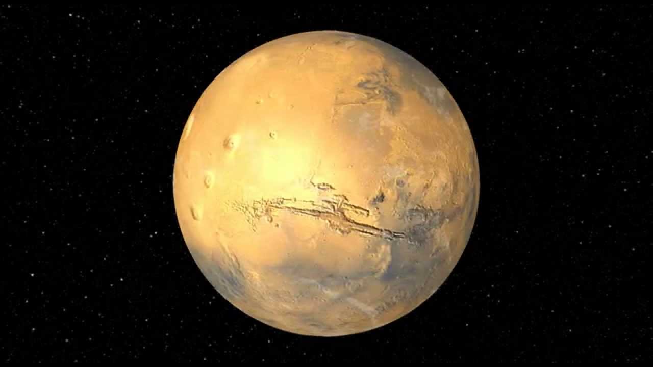 Rotation de la planète Mars - YouTube