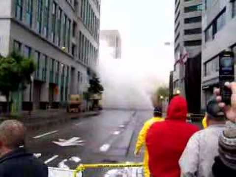 building blowing up - YouTube