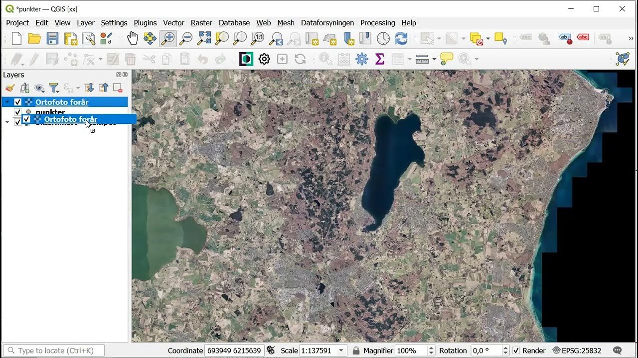 QGIS 3.x Opret projekt til brug i Mergin Map del 1. - YouTube