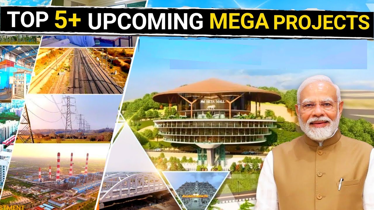 Top 5 Latest Upcoming Mega Projects In India 2025 | India's Top 5 ...