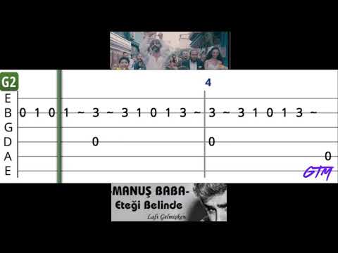 Eteği Belinde - Manuş Baba - Guitar Tab Tutorial