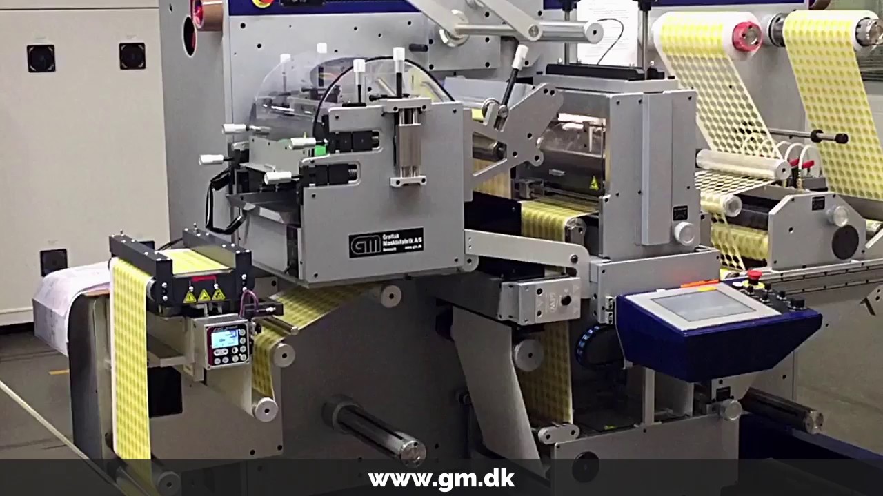 GM Mini Inline with high speed Screen ink jet press - YouTube
