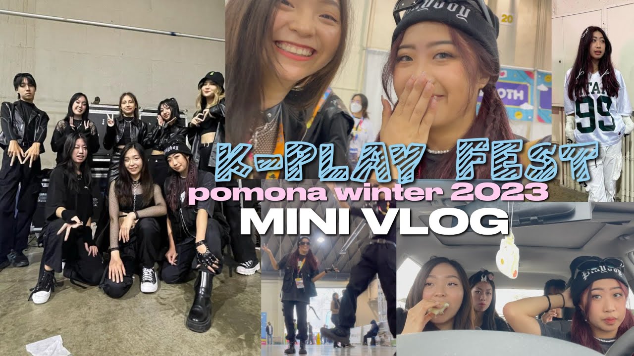 🕺 mini vlog: k-play fest in pomona winter 2023 + performing with MIRUS ...