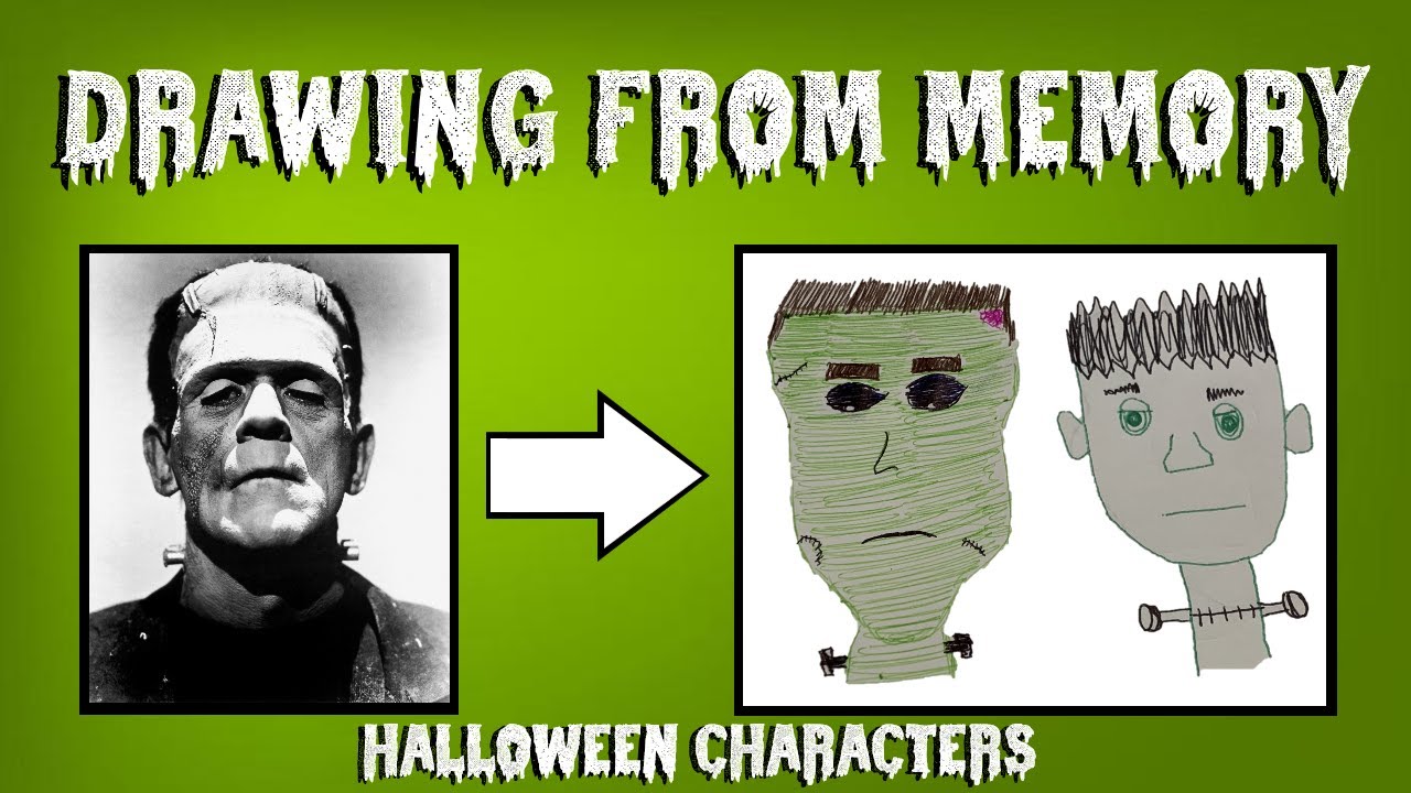 Drawing Halloween Characters FROM MEMORY | The 31 Days of Halloween ...