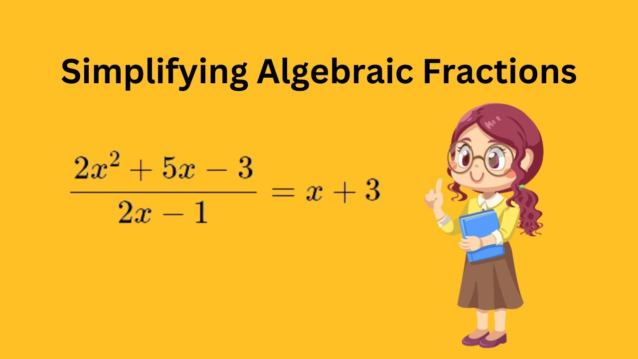 Non-Monic Fractions Made Easy: Quadratic Expressions - YouTube