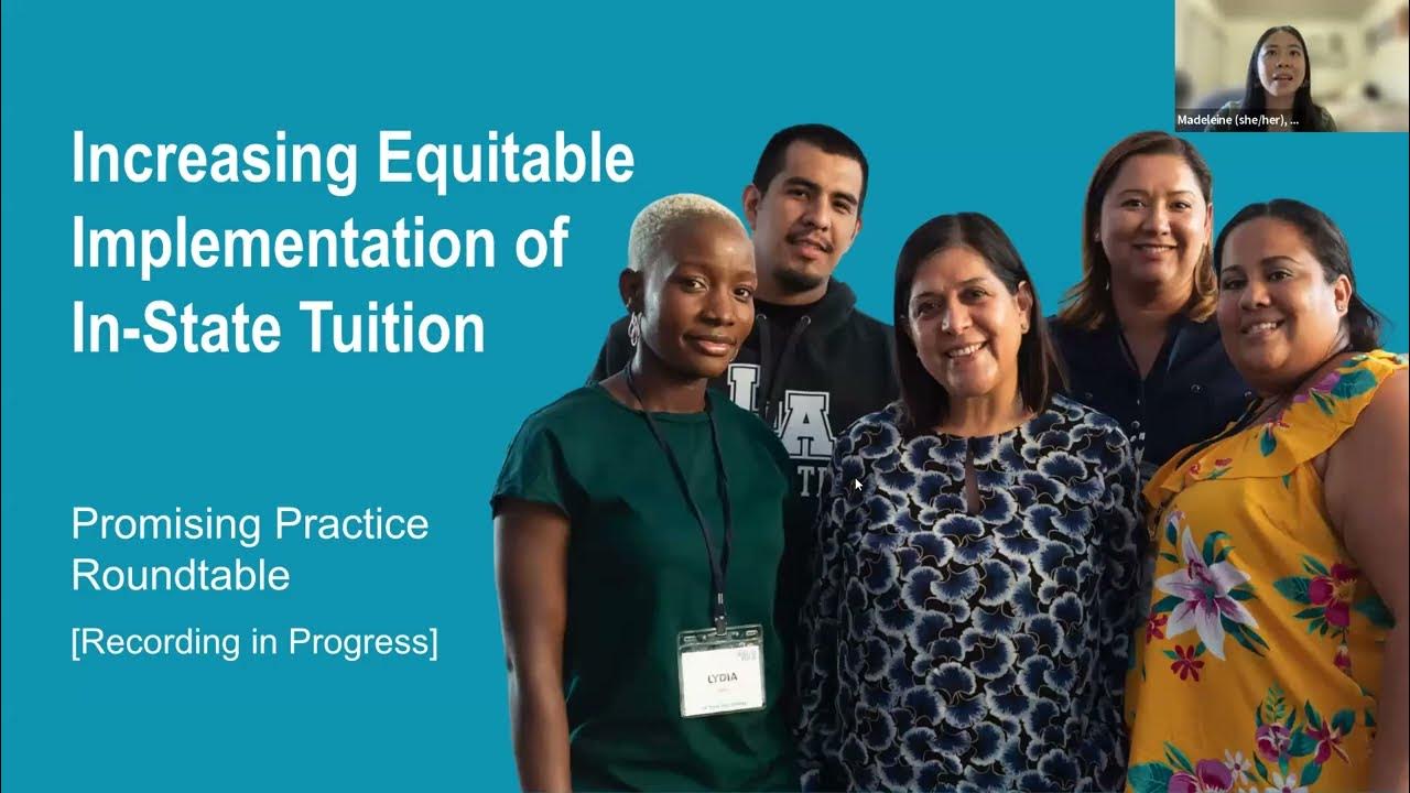 Increasing Equitable Implementation of In-State Tuition: April 2023 Promising Practice ...