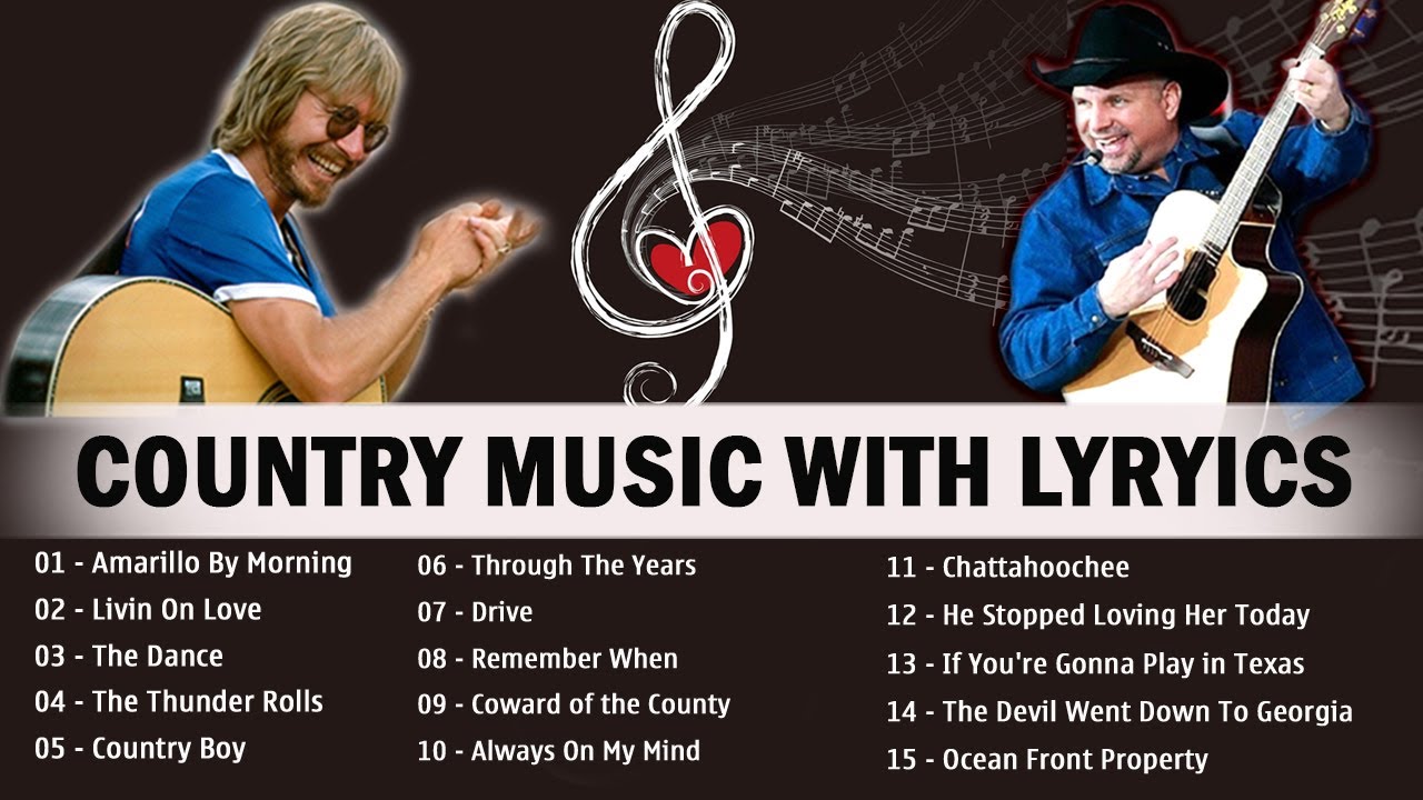 Top 100 Country Songs With Lyrics - Old Country Music Best Of All Time ...