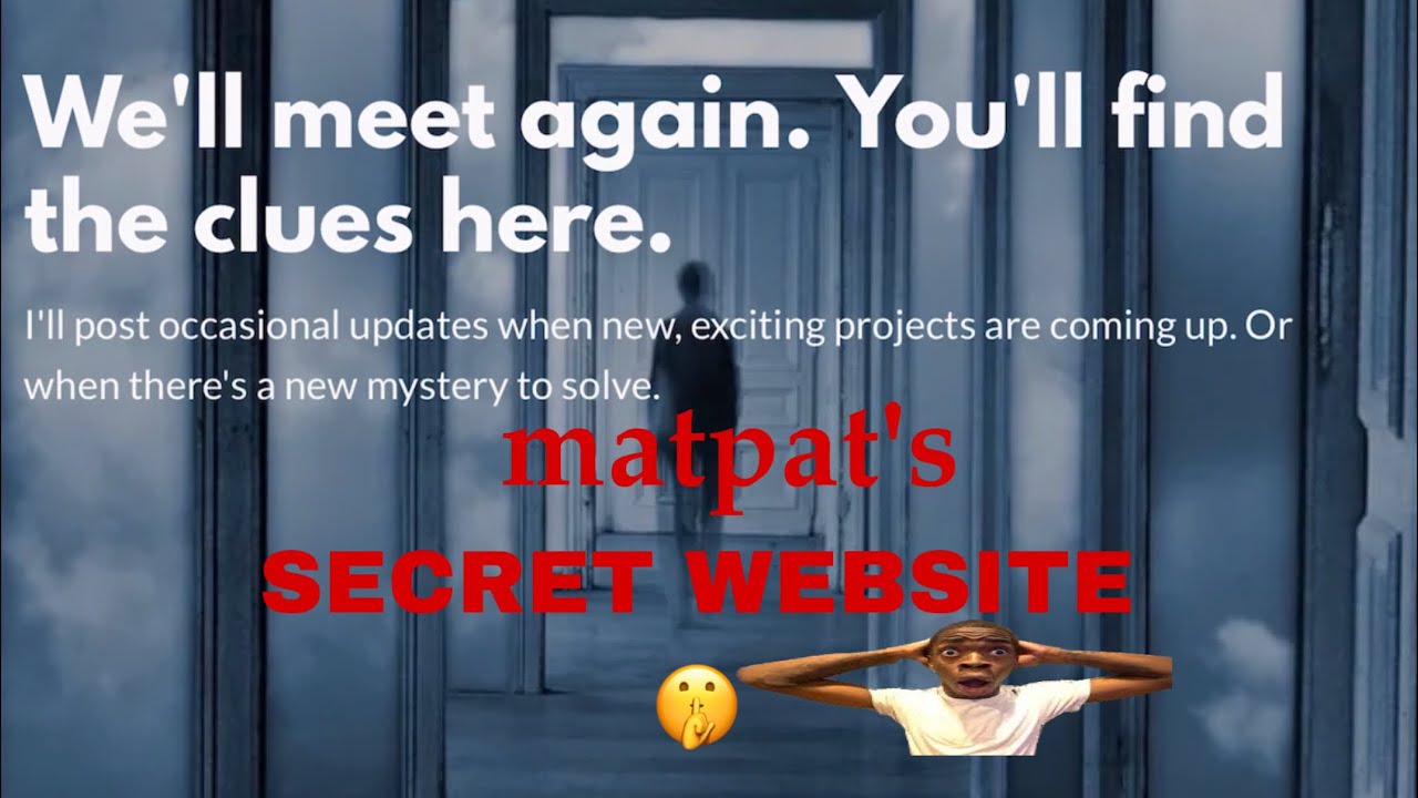 Matpat’s SECRET WEBSITE?! - YouTube