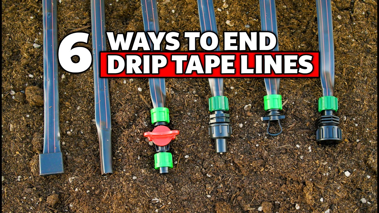 6 Ways to End Drip Tape Lines - YouTube