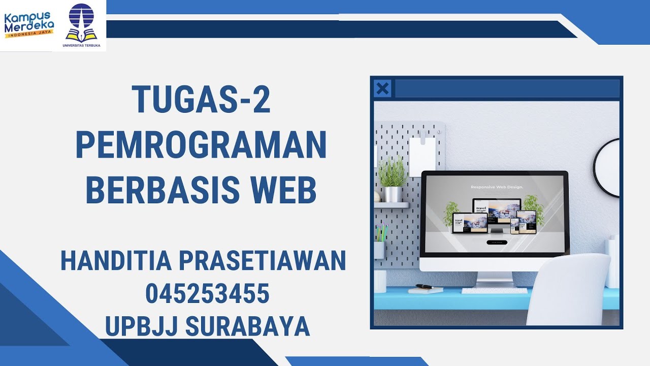 TUGAS 2 PEMROGRAMAN BERBASIS WEB - YouTube
