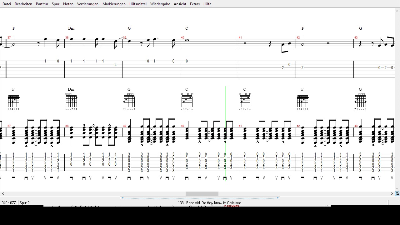 Band Aid - Do they know its Christmas - Tabs - YouTube