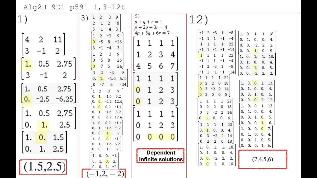 9D1 Solutions - YouTube
