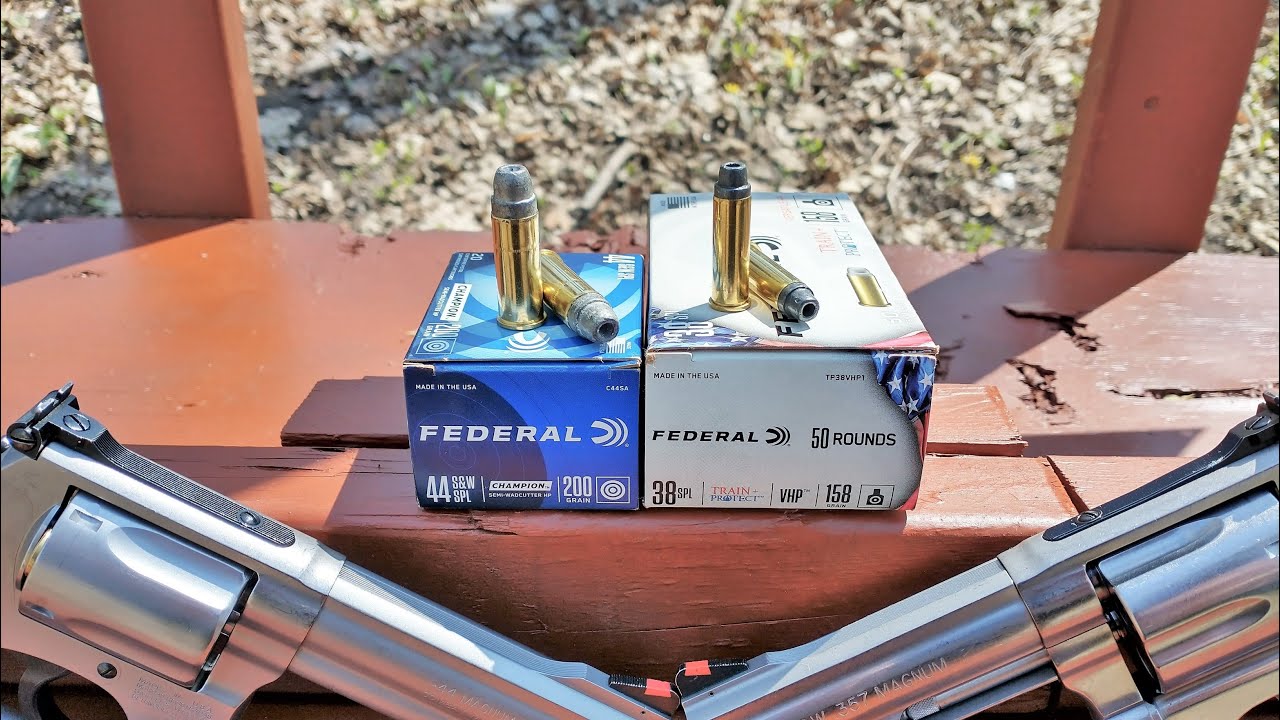 👉Old School Ammo Special Test👈 .38 Special VS .44 Special Lead Semi ...